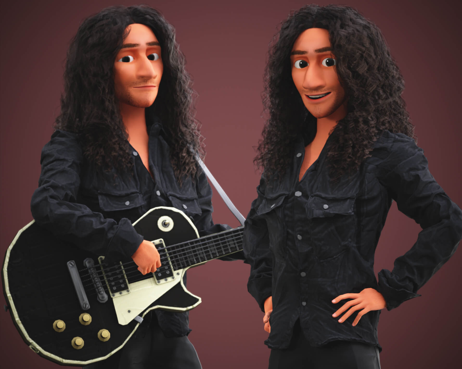 Game Cartoon Man Rigged - 3D Model by Challento