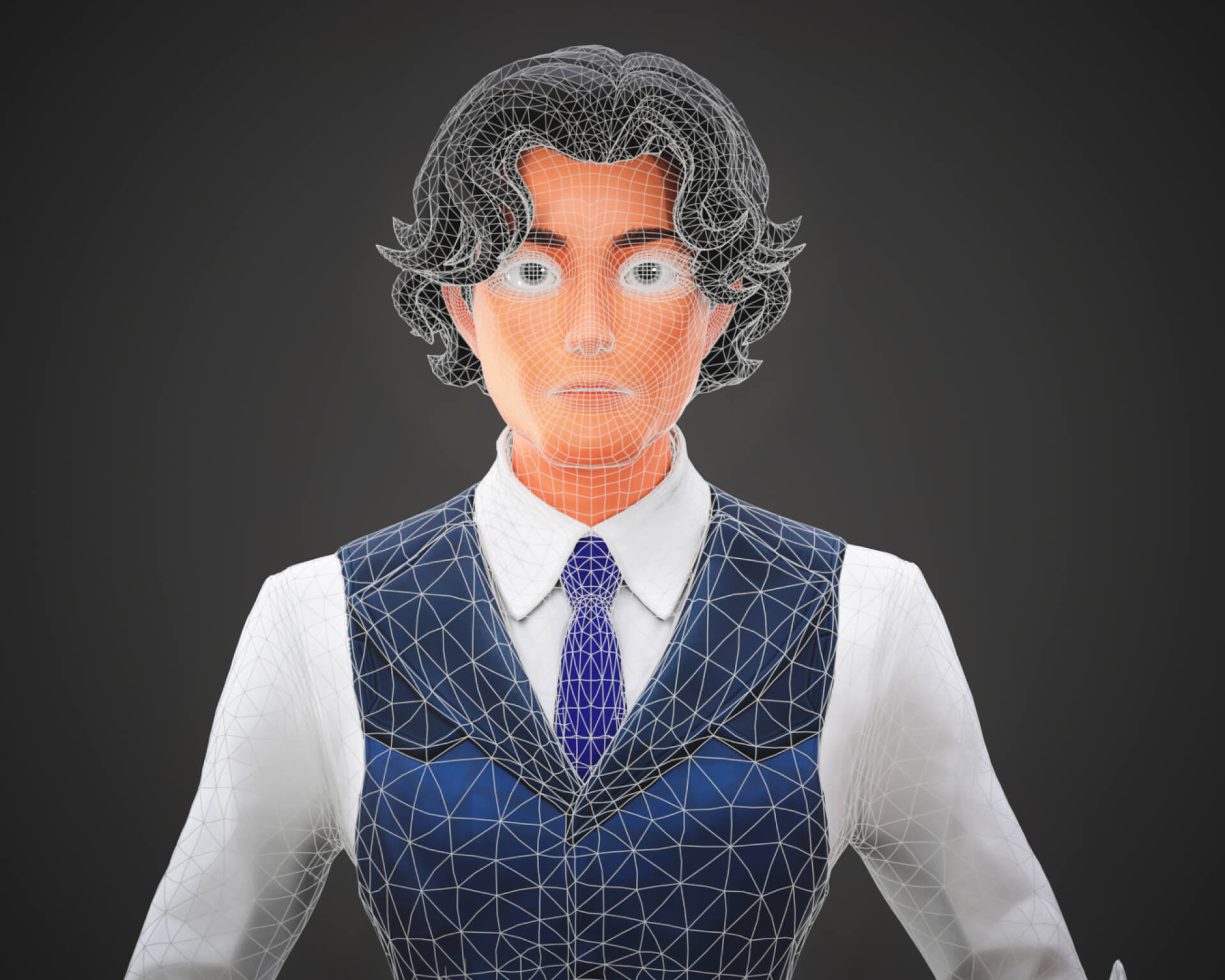 Game Cartoon Boy Rigged - 3D Model by Challento