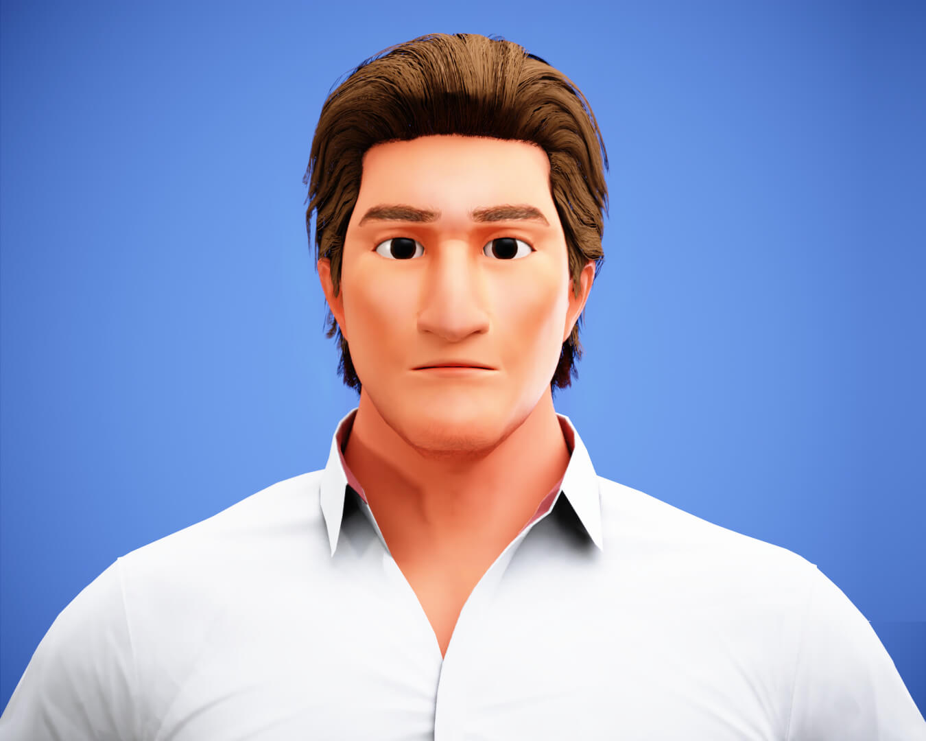 Game Cartoon Stylized Man Rigged - 3D Model by Challento