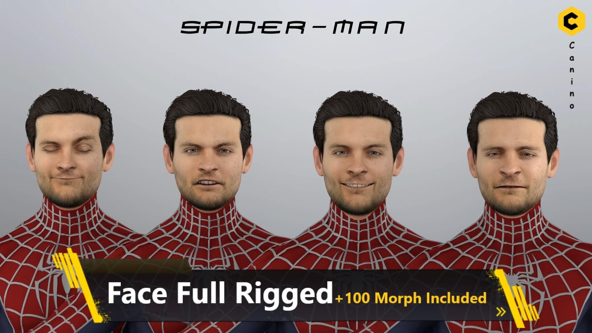 Tobey Maguire from Spiderman - 3D Model by Challento