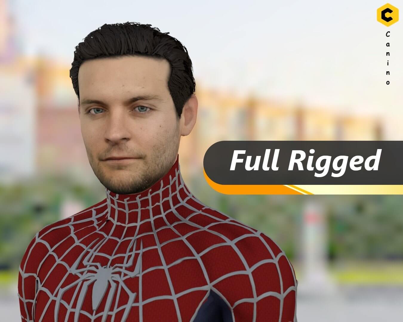 Tobey Maguire from Spiderman - 3D Model by Challento