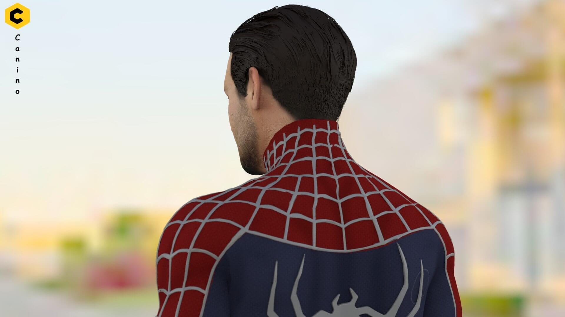 Tobey Maguire from Spiderman - 3D Model by Challento