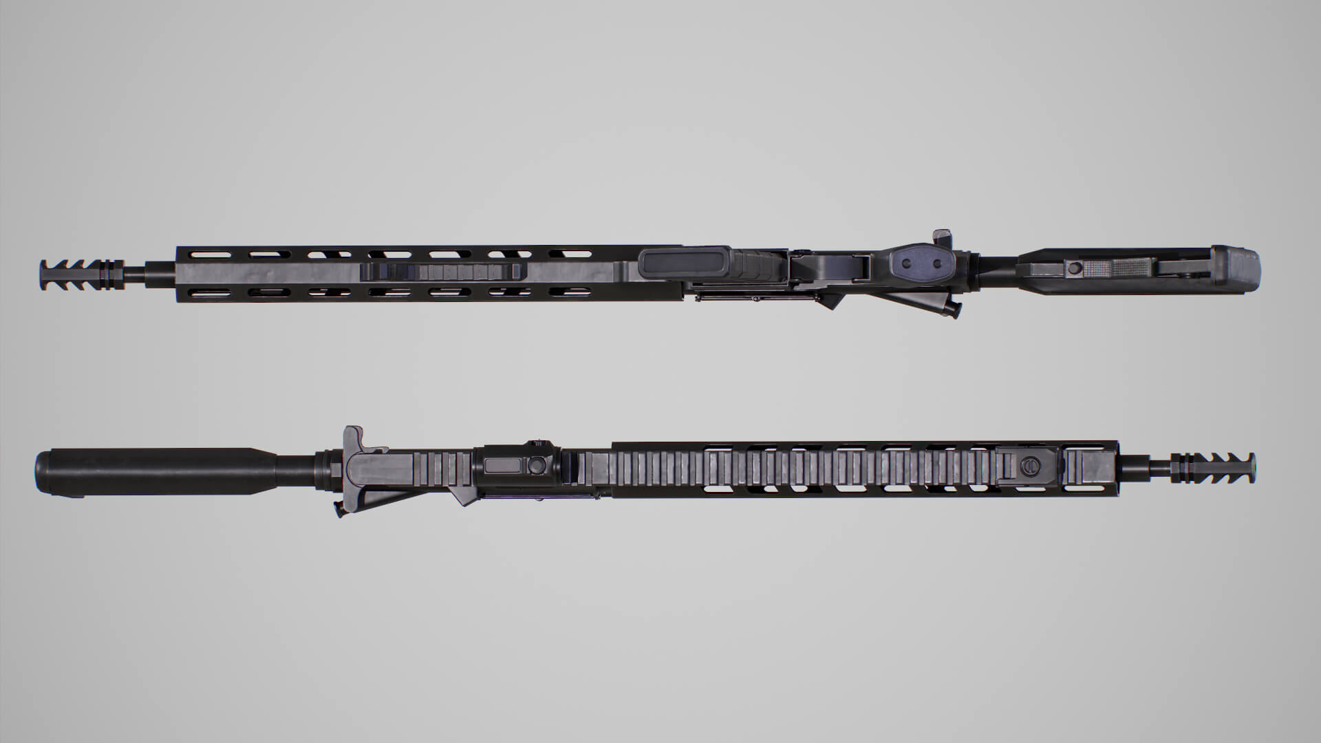 AR-15 Assault Rifle 3D Model by Chamod