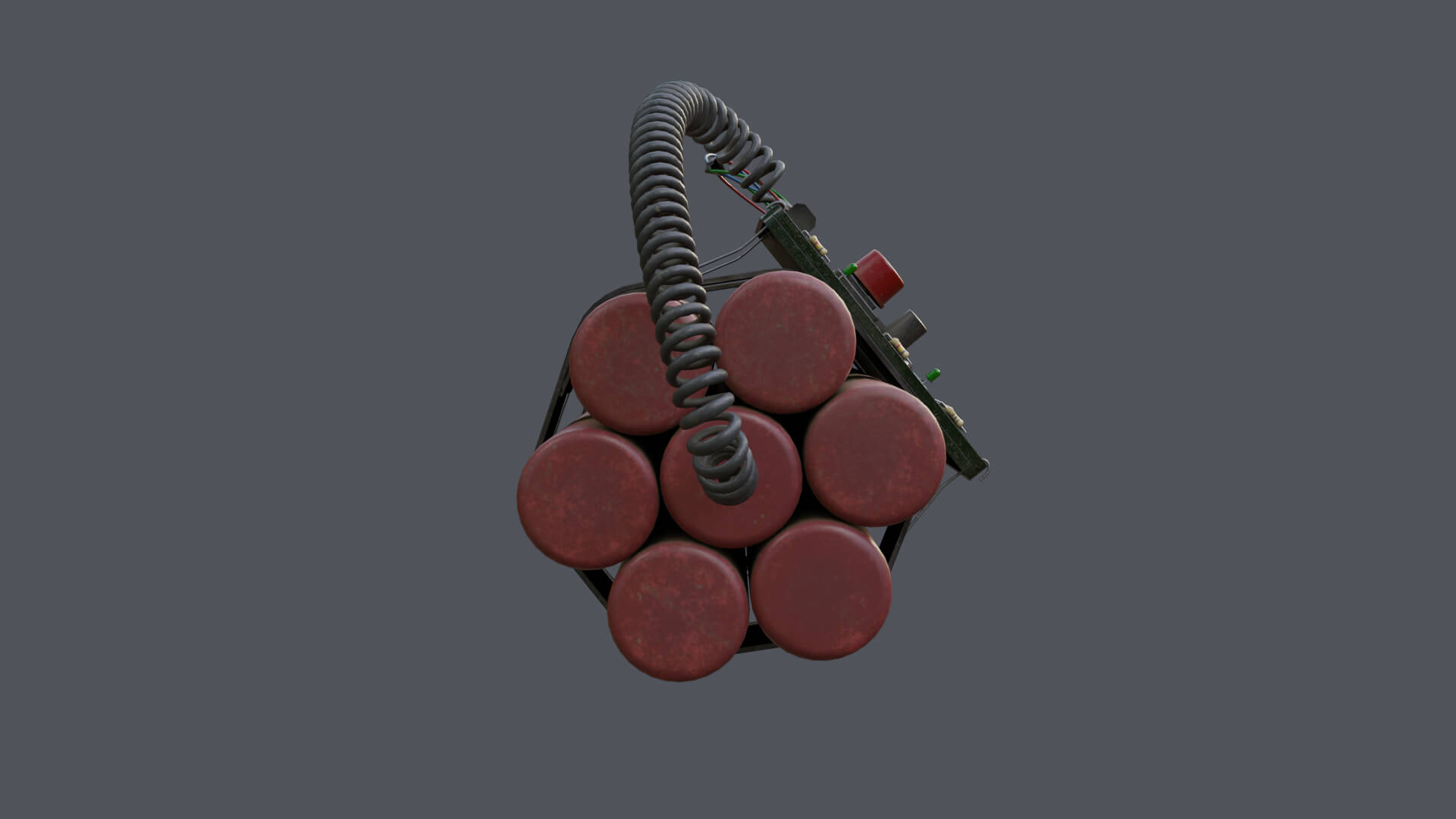 Digital Time Bomb Old - 3D Model by Chamod