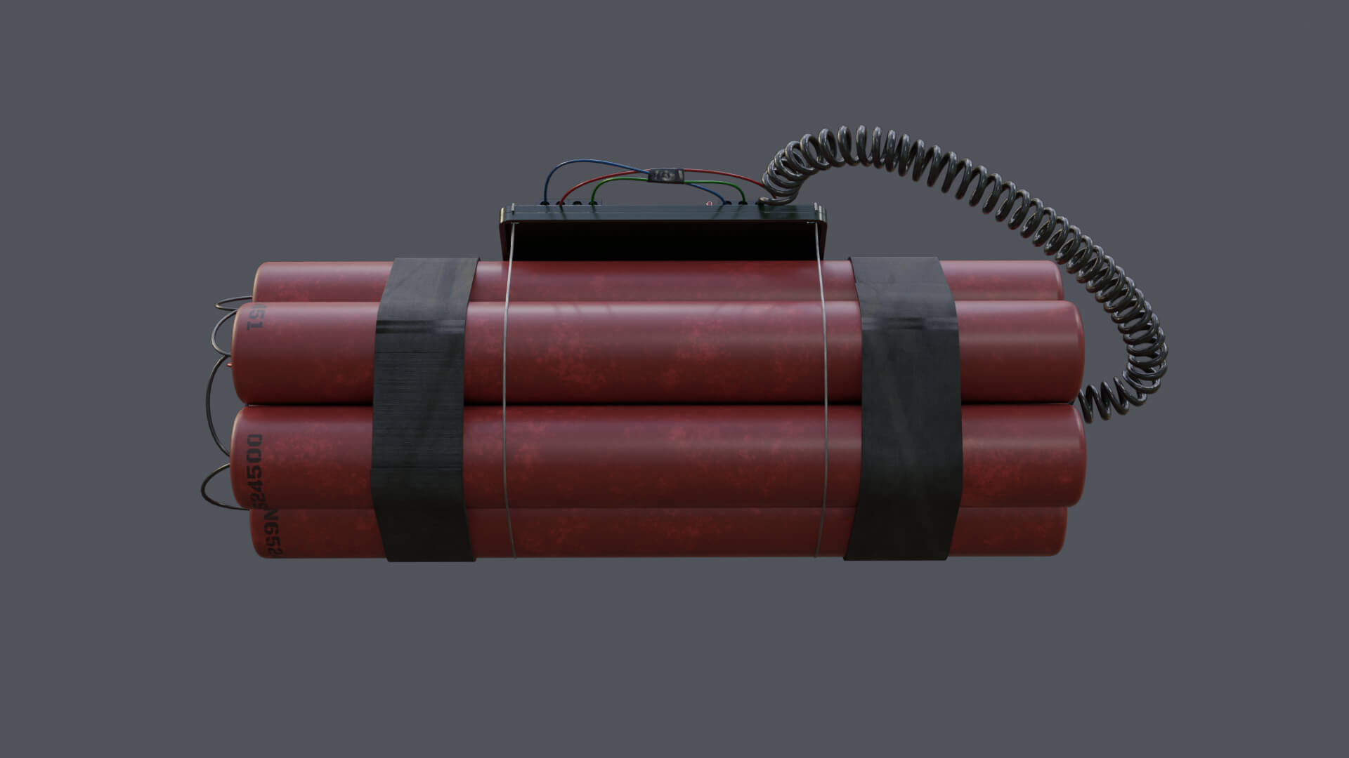 Digital Time Bomb - 3D Model by Chamod