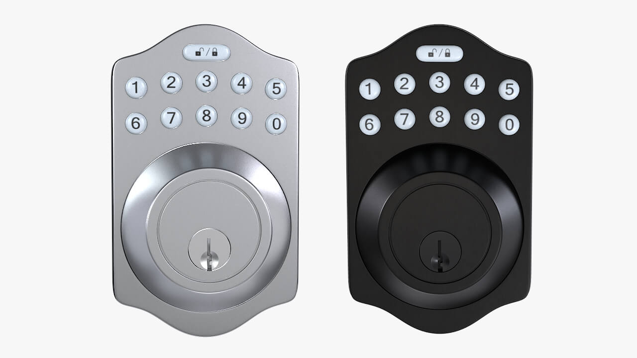 Electrical Door Lock Collection - 3D Model by Chamod