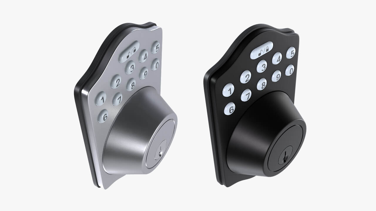 Electrical Door Lock Collection - 3D Model by Chamod