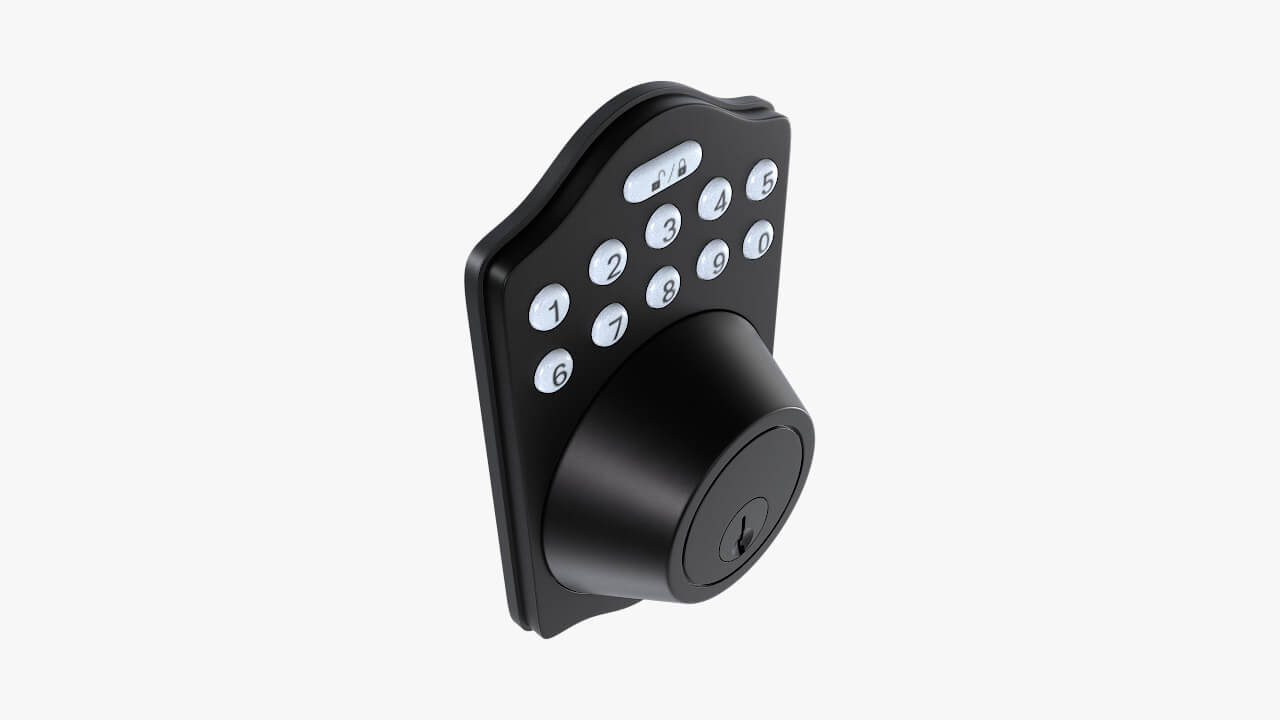 Electrical Door Lock With a Keypad A01 - 3D Model by Chamod