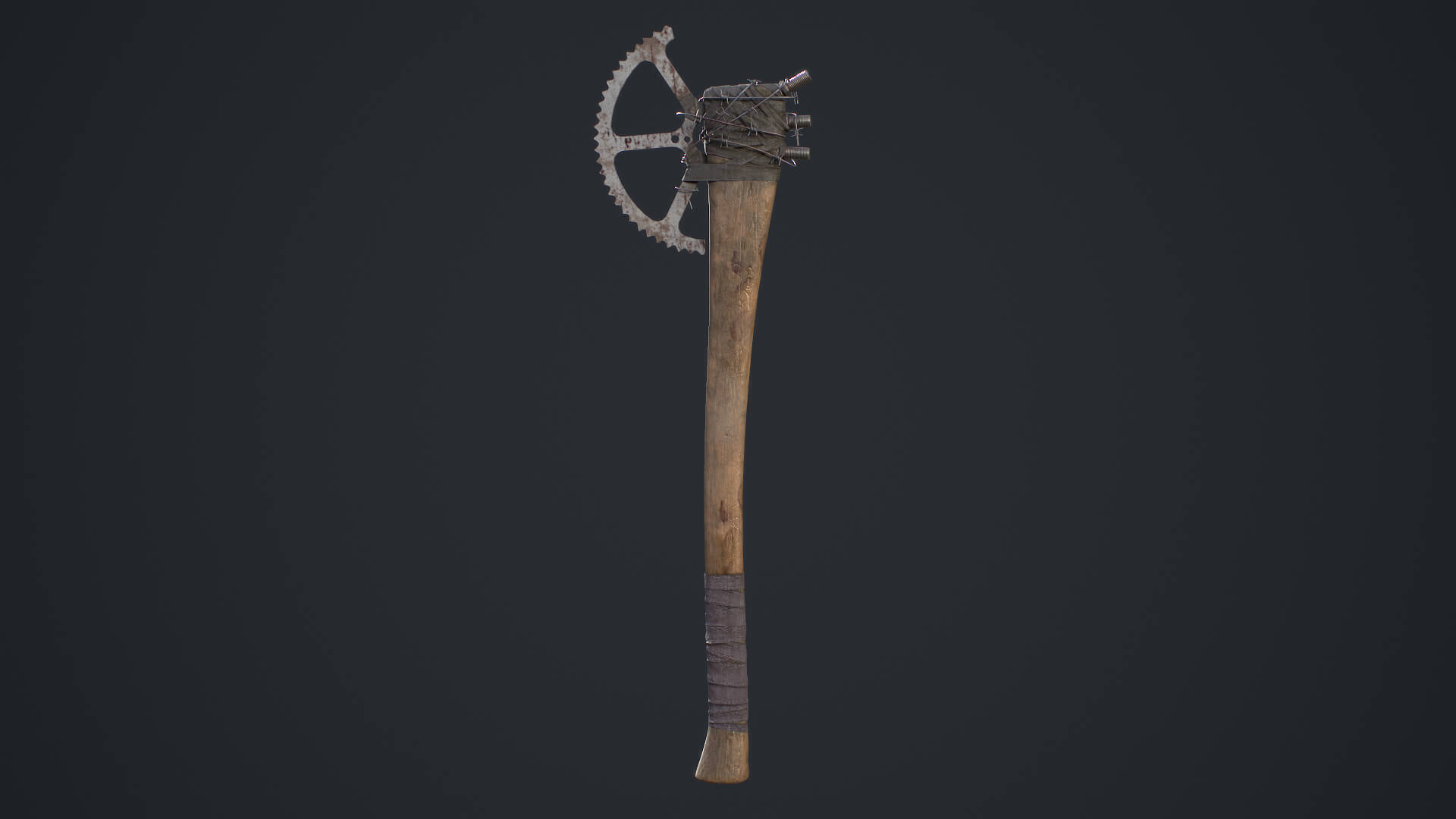 Handcrafted Apocalyptic Axe - 3D Model by Chamod