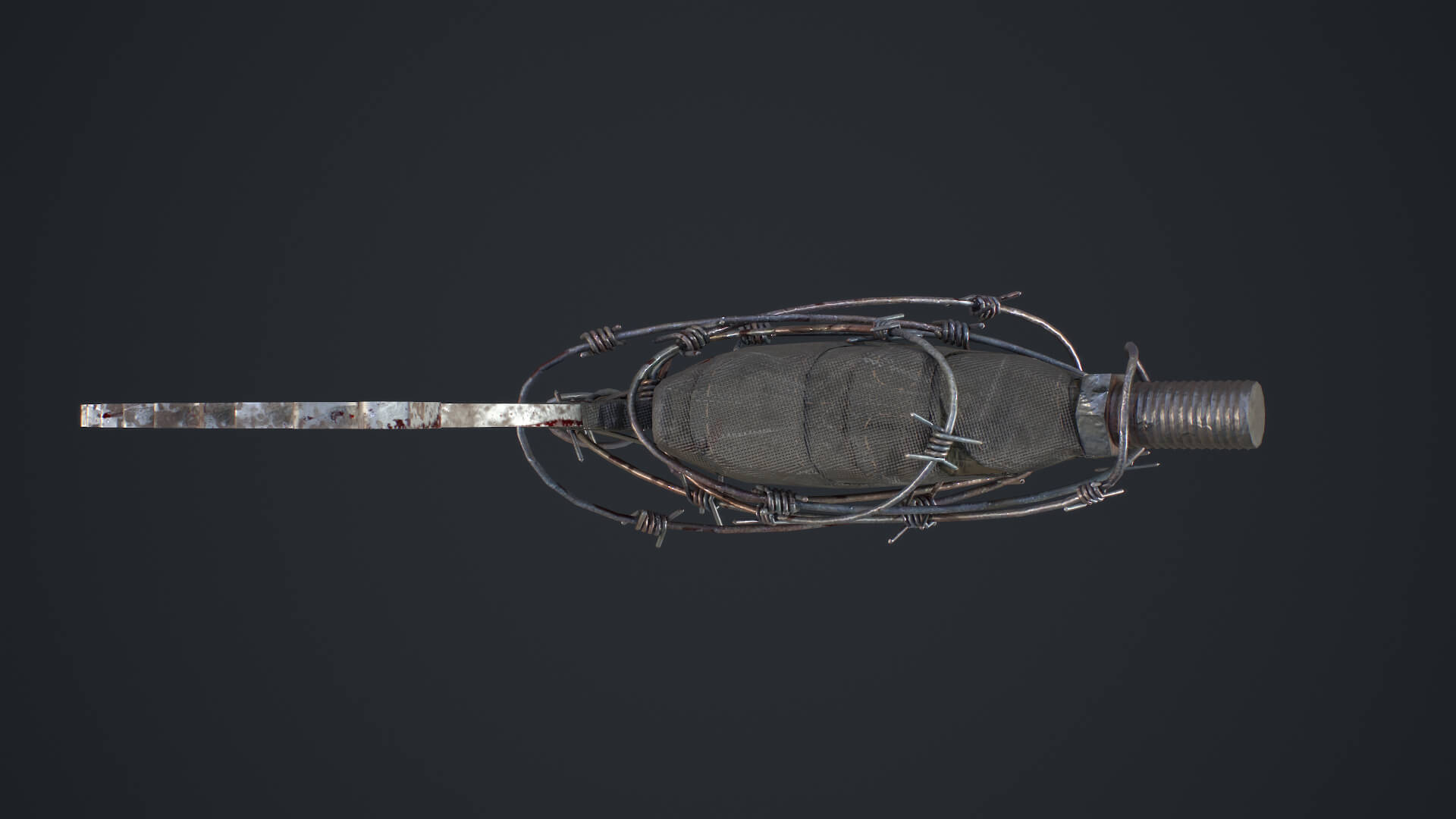 Handcrafted Apocalyptic Axe - 3D Model by Chamod