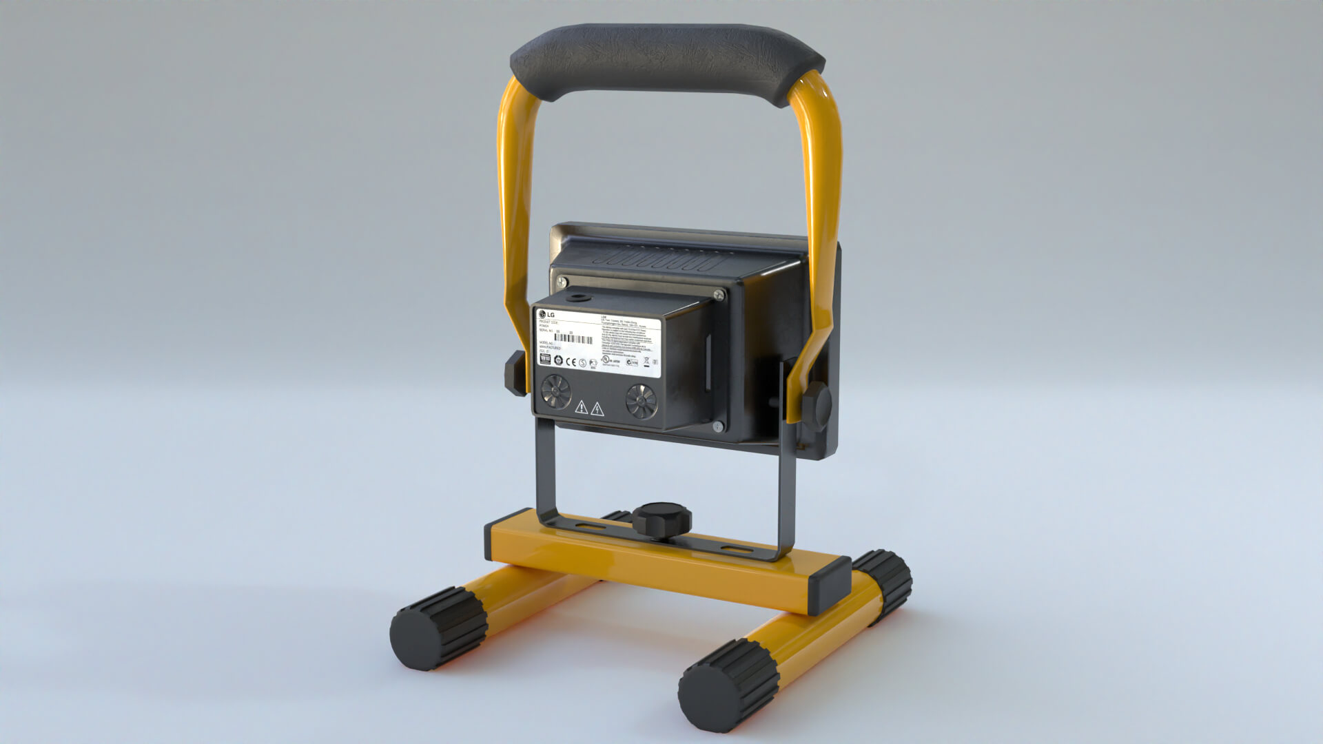 Industrial Floodlight - 3D Model by Chamod