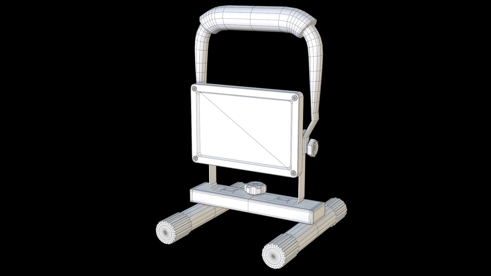 Industrial Floodlight - 3D Model by Chamod