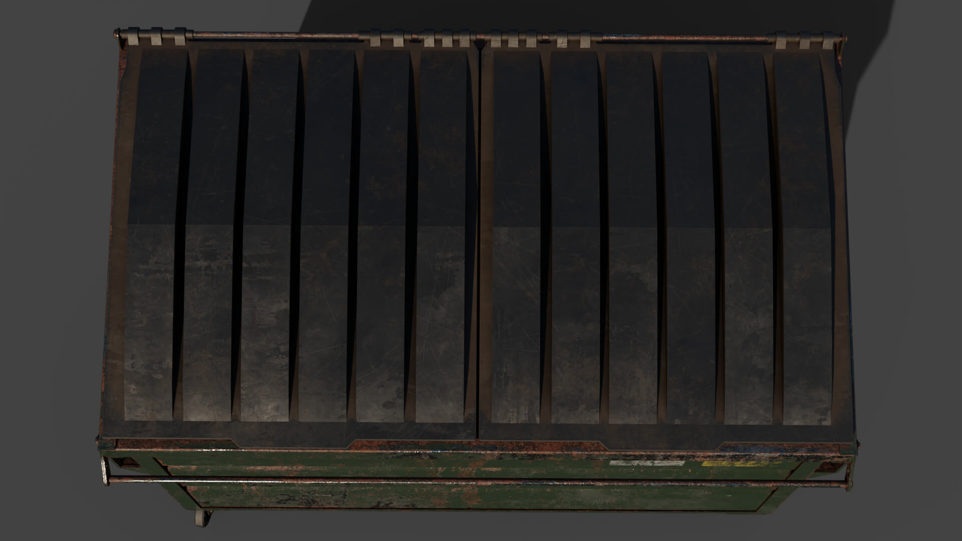 Industrial Garbage Dumpster Rusty - 3D Model by Chamod