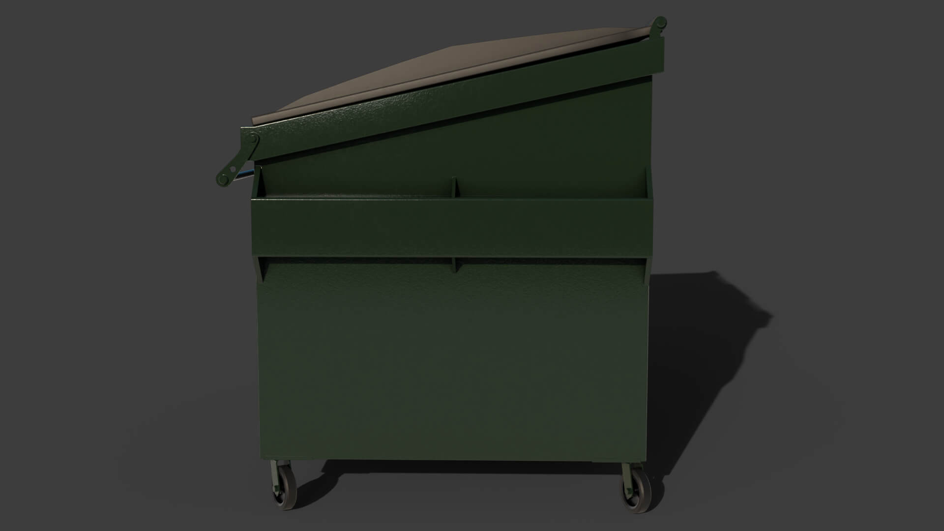Industrial Garbage Dumpster - 3D Model by Chamod
