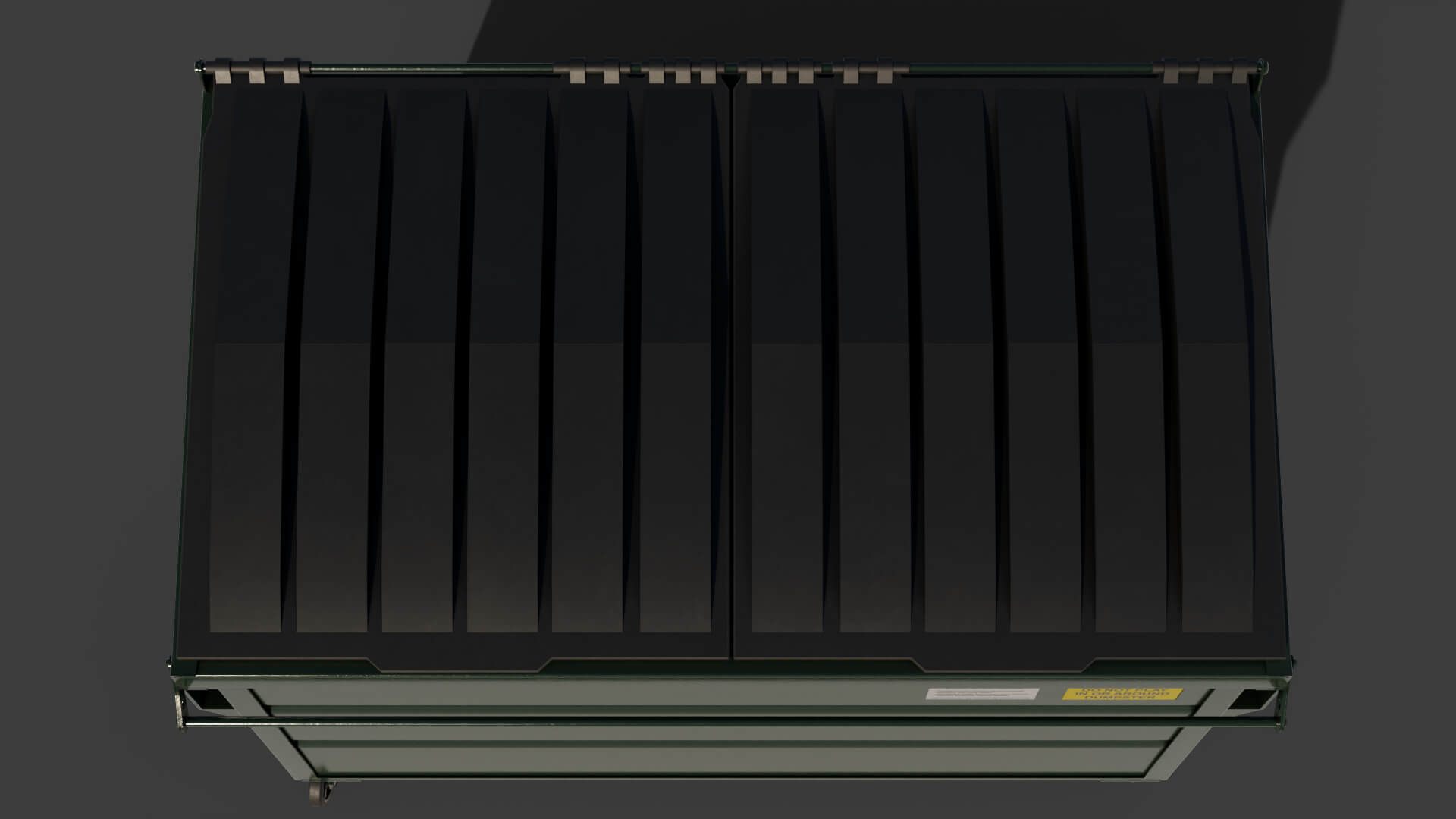 Industrial Garbage Dumpster - 3D Model by Chamod