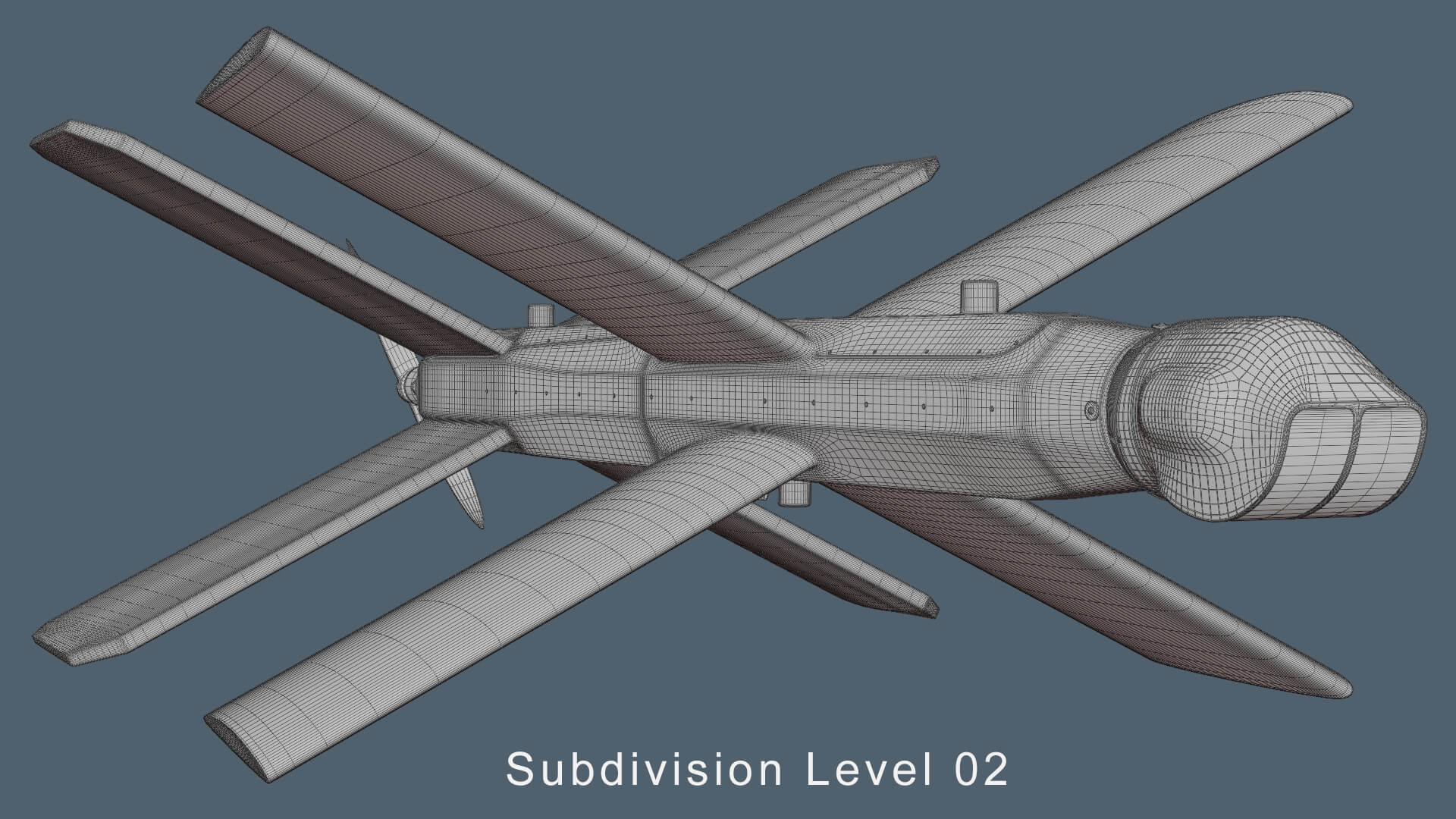 Lancet Drone High Poly - 3D Model by Chamod