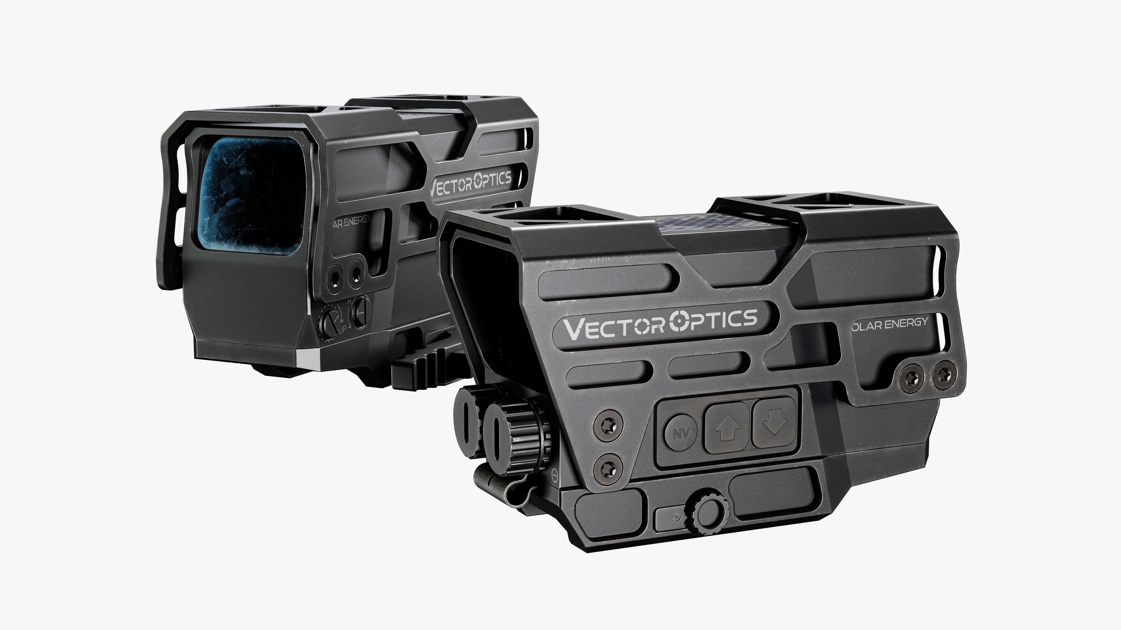 Solar Powered Red Dot Sight - 3D Model by Chamod