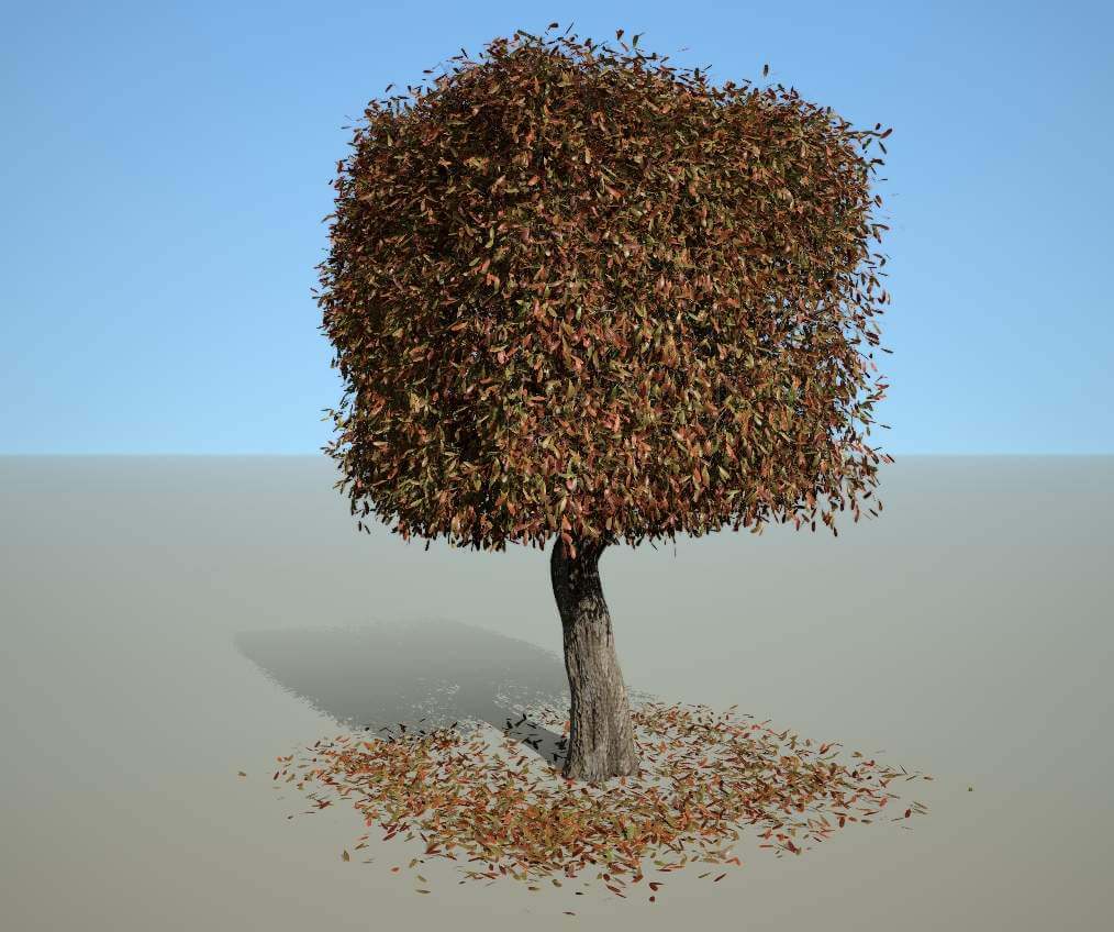 Box Shaped Tree Pack (4 season) - 3D Model by chamsb11