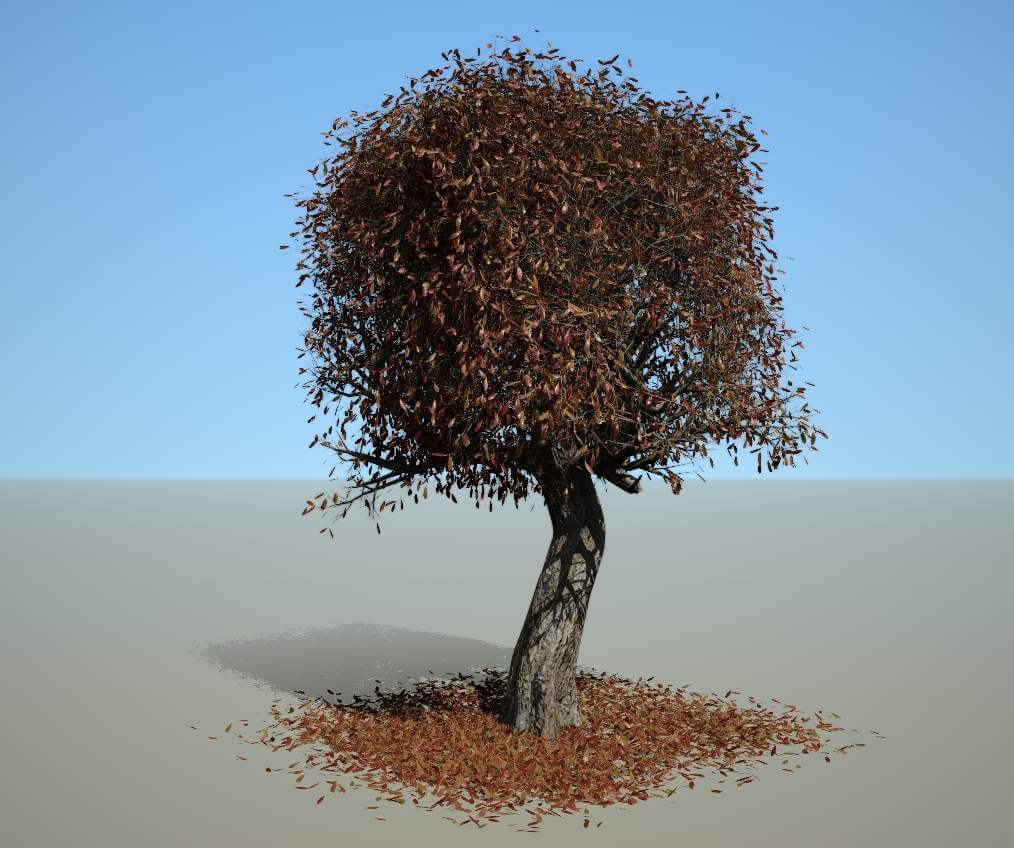 Box Shaped Tree Pack (4 season) - 3D Model by chamsb11