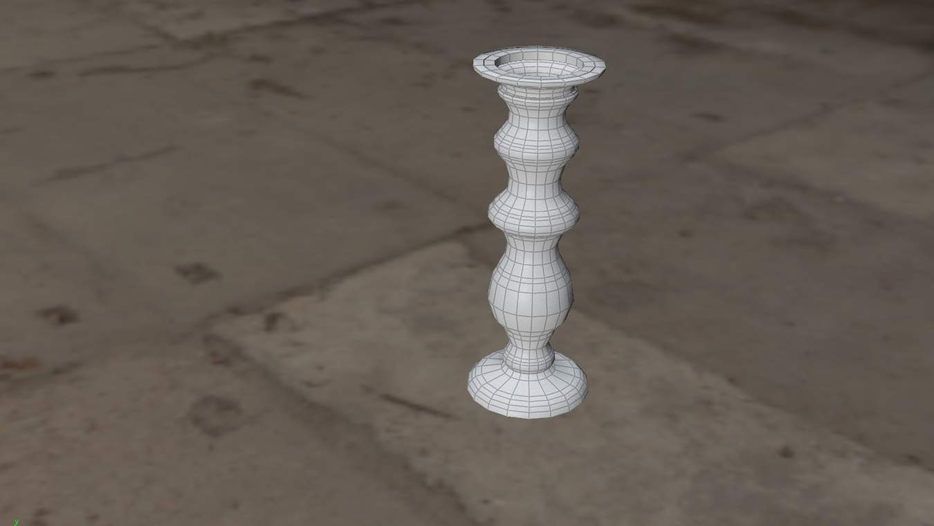 Rusty Candle Support - 3D Model by chamsb11