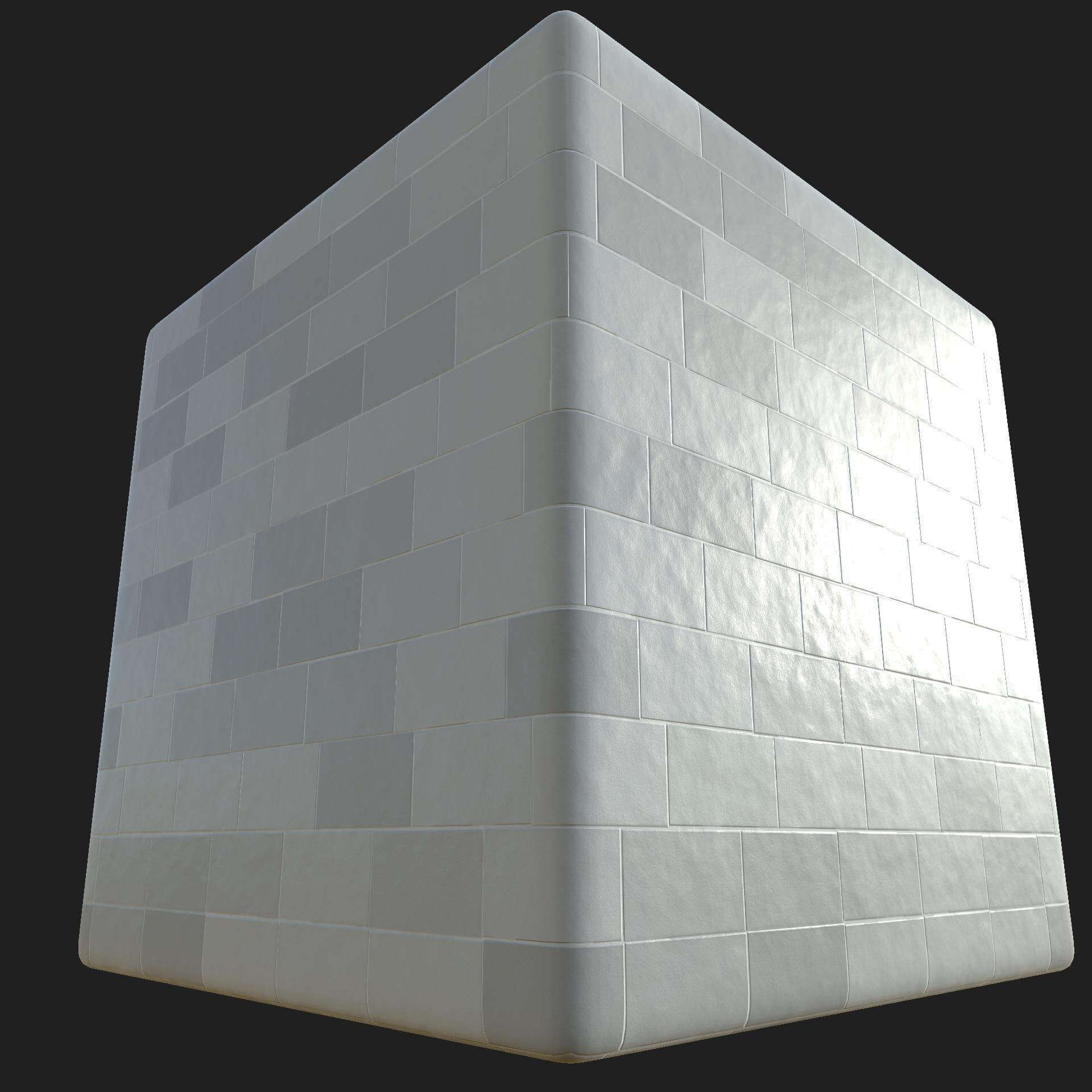 Unsmooth Bathroom Tiles (13 colors) - 3D Texture by chamsb11