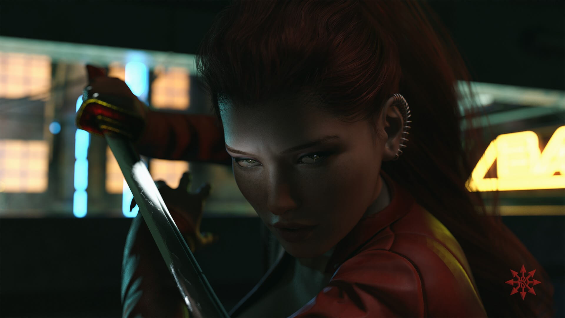 Blade N Bullets (Sage) 3D Render, Digital Art by chaoskhan_666