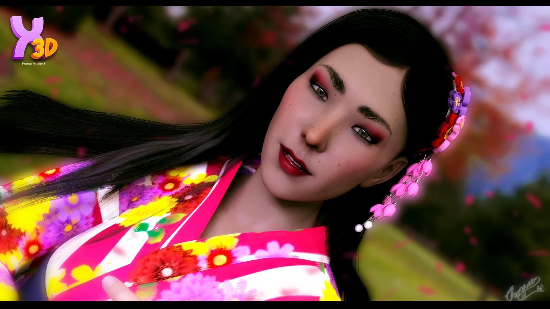 Asian Head Shapes Ethnic Pack 3D Render | RenderHub Gallery