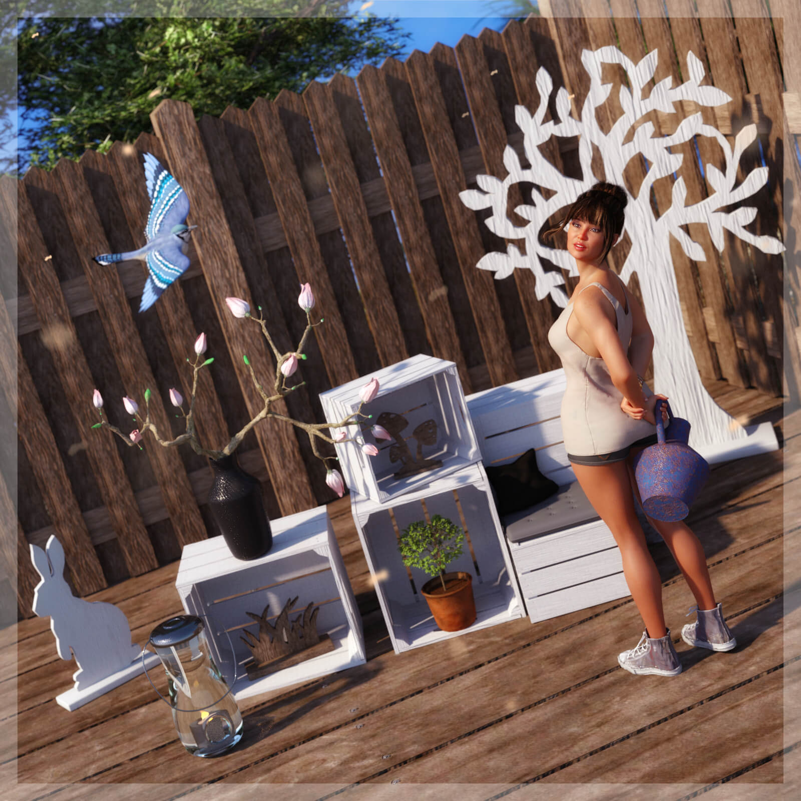 Sweet Spring Decoration 3D Render by Chaosqueens-world