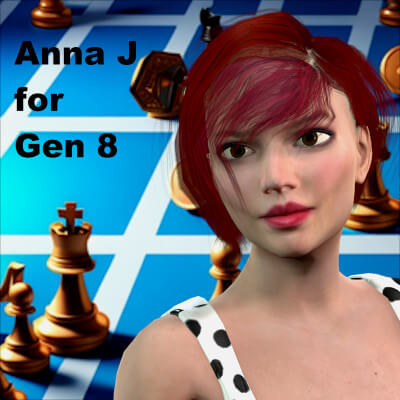 Anna J for Genesis 8 - Daz Content by Characters By Tomasi