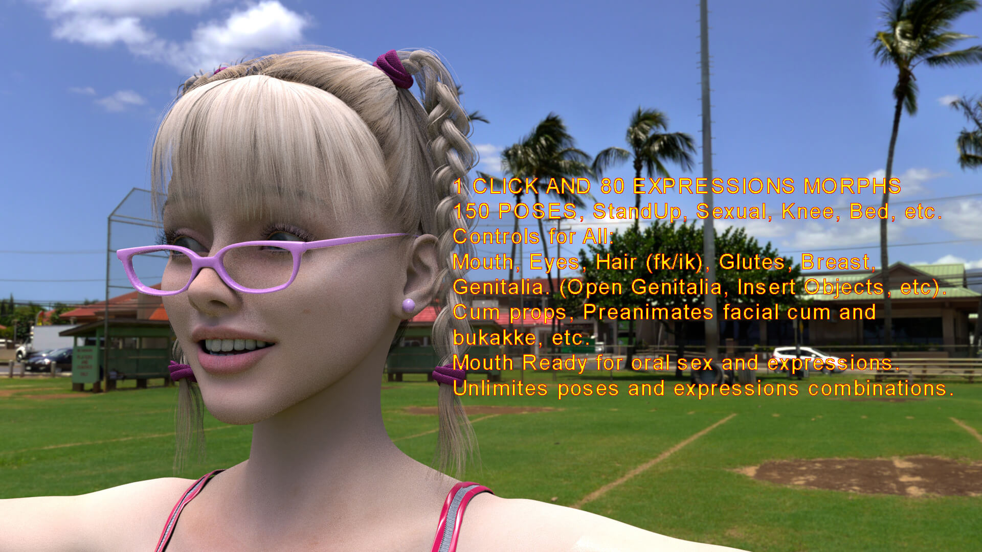 Kayla Full Rigged for Maya Animations or Game - 3D Model by chargerfox