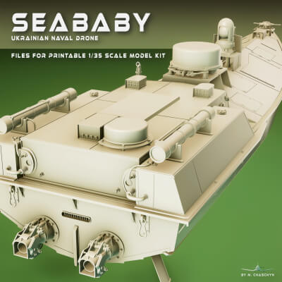 Ukrainian Naval Drone Seababy - 3D Model by chaschyn