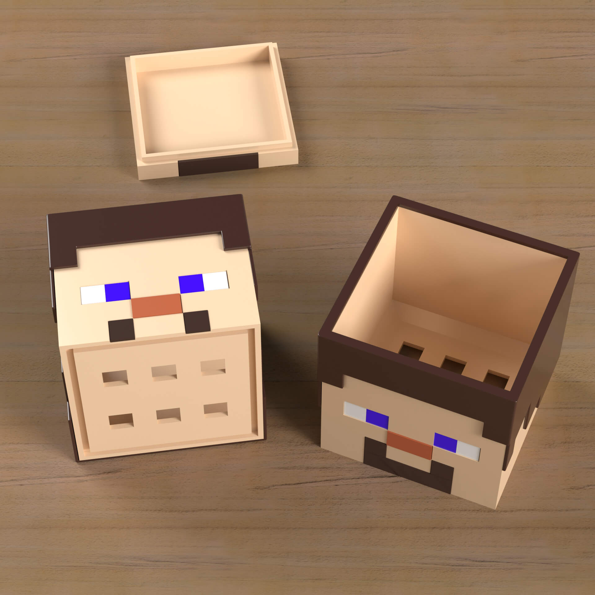 Collection: Minecraft Home Decor Heads - 3D Model by CheeseBread_3D