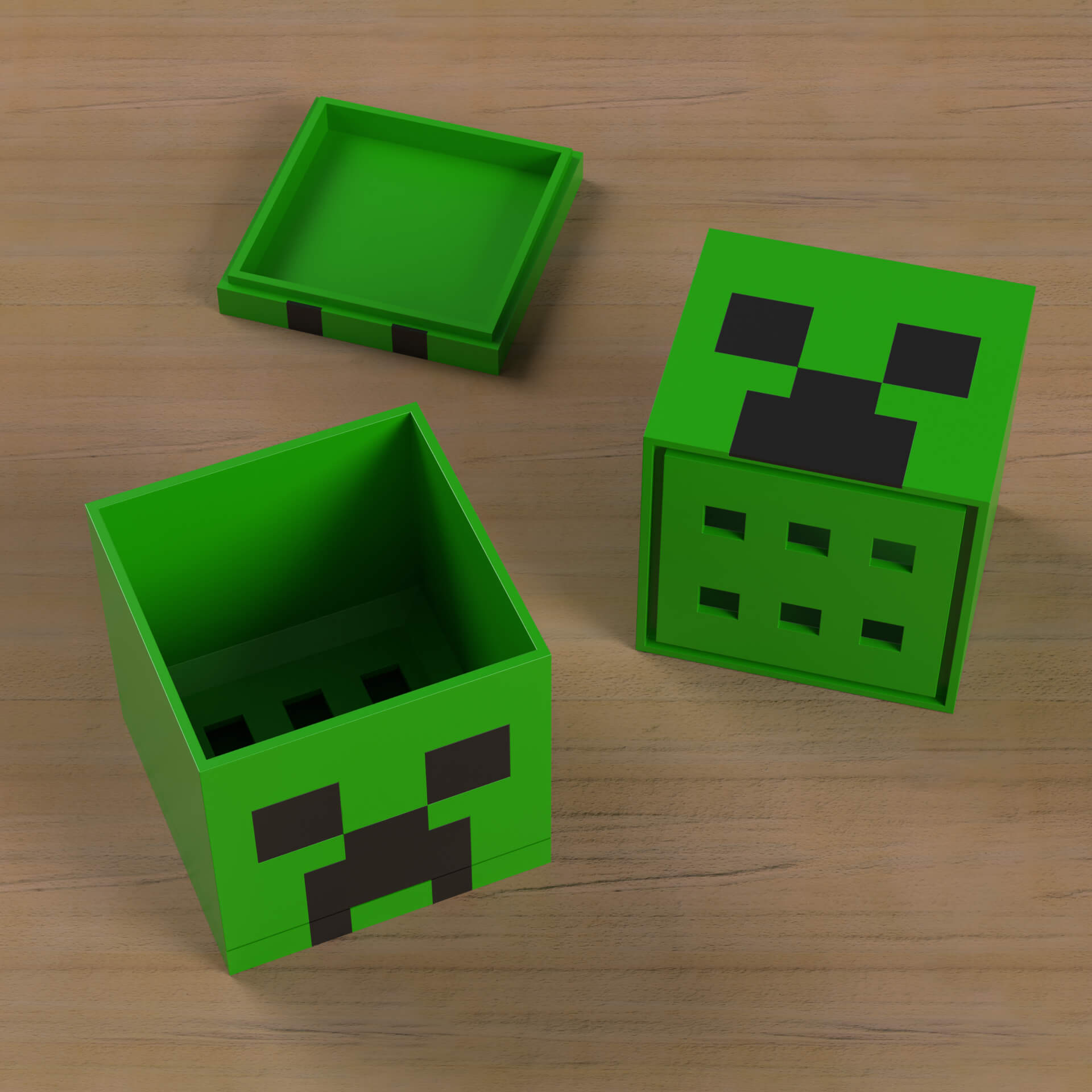 Collection: Minecraft Home Decor Heads - 3D Model by CheeseBread_3D