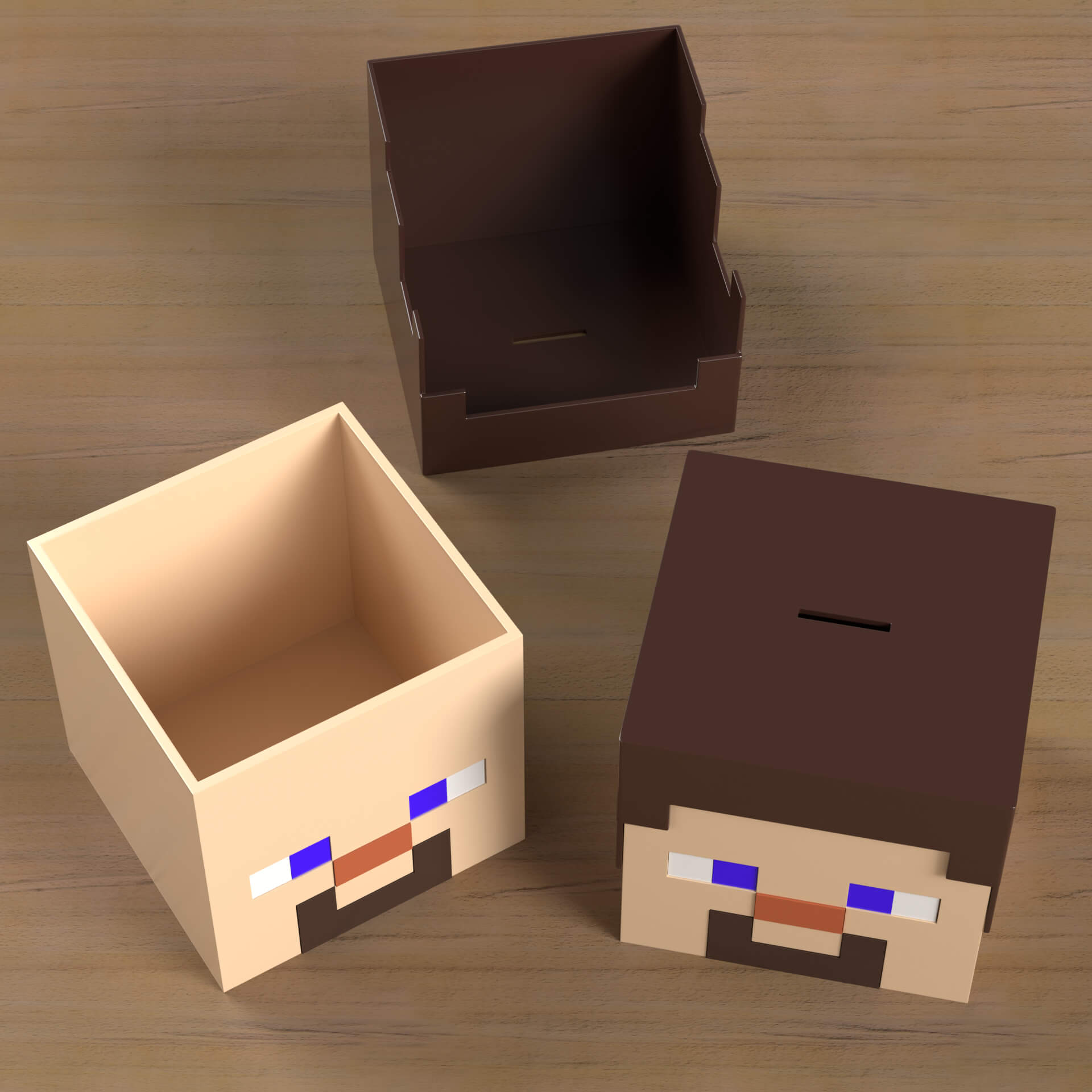 Collection: Minecraft Home Decor Heads - 3D Model by CheeseBread_3D