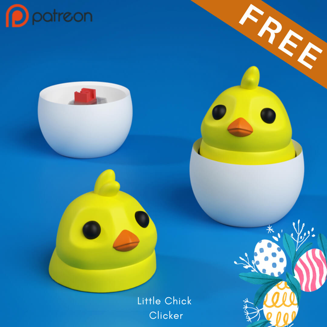 Free - Little Chick Clicker Free 3D Model by CheeseBread_3D