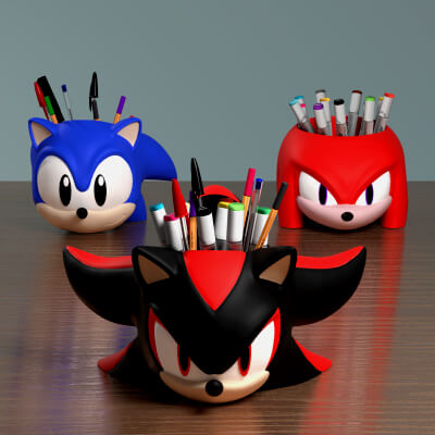 Sonic Series - Penholder Collection by CheeseBread_3D