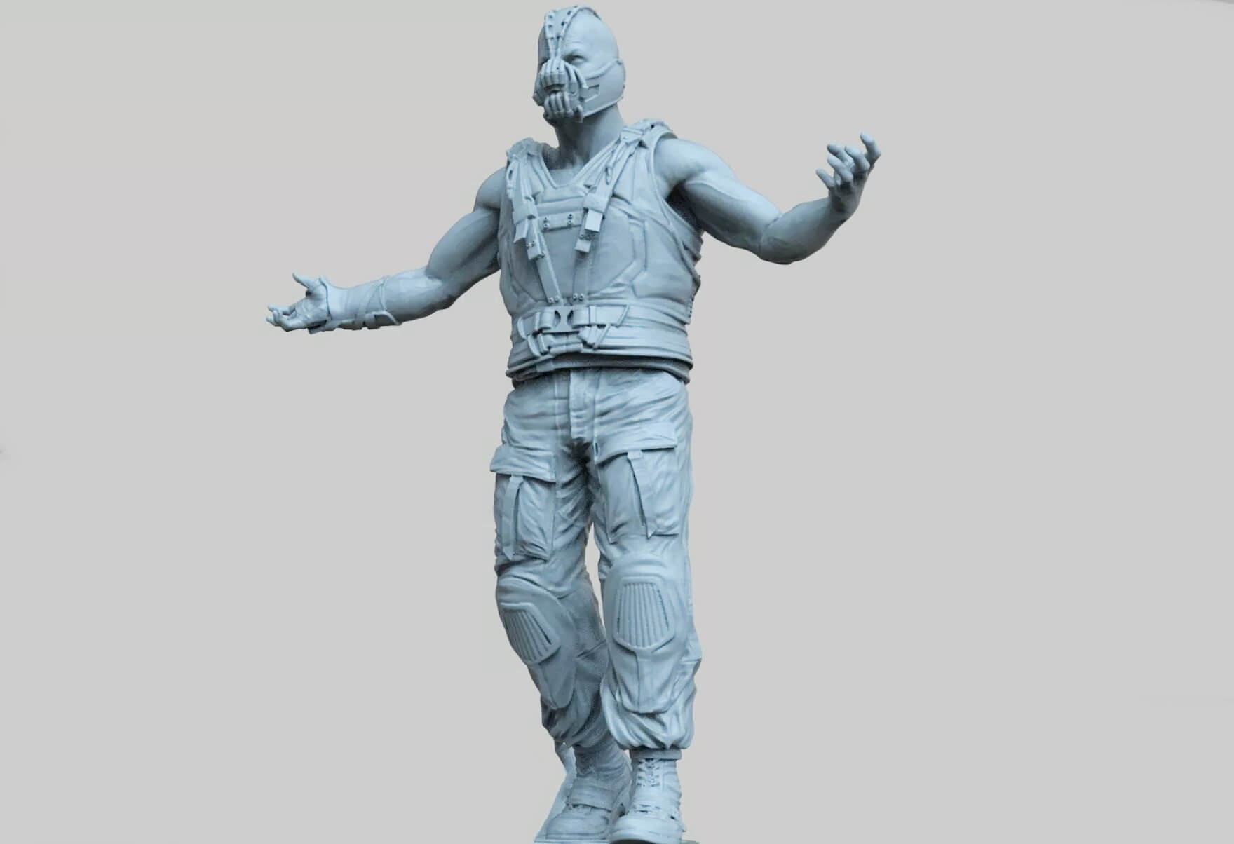 Bane Character Statue - 3D Model by cheriloyet