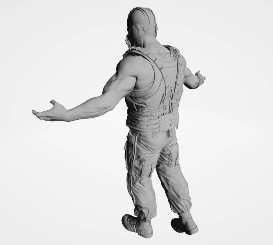 Bane Character Statue - 3D Print Model by cheriloyet