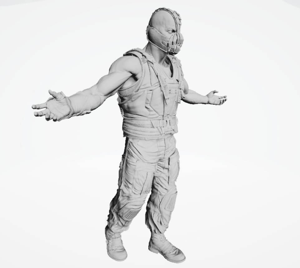 Bane Character Statue - 3D Model by cheriloyet