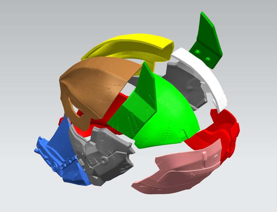 Batman Arkham Knight Helmet - 3D Model by cheriloyet