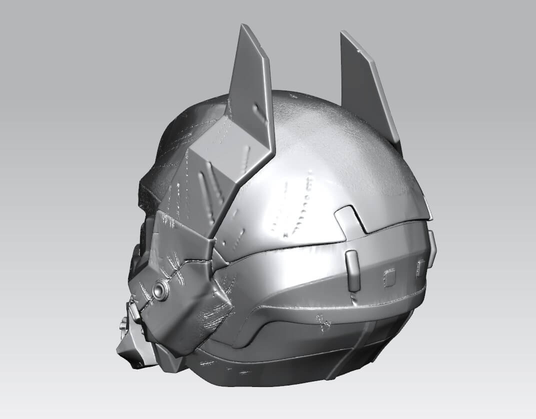 Batman Arkham Knight Helmet - 3D Model by cheriloyet