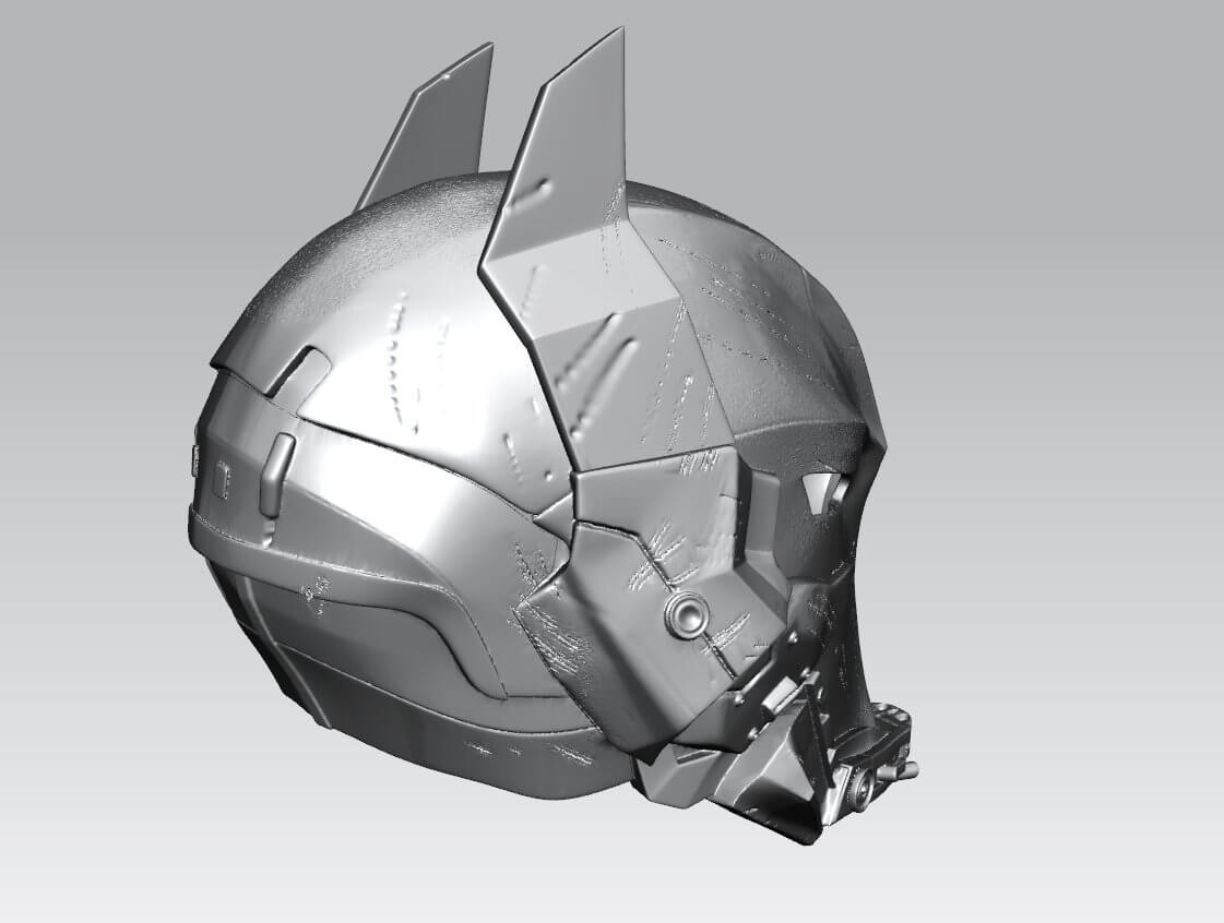 Batman Arkham Knight Helmet - 3D Model by cheriloyet