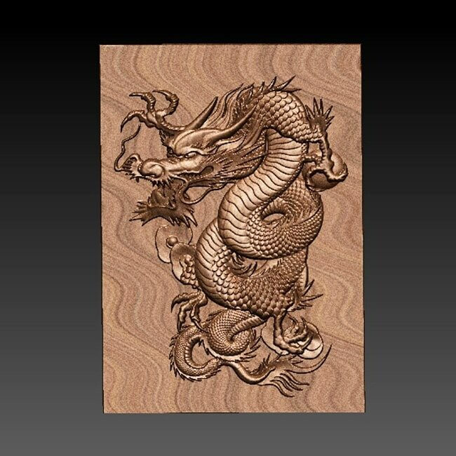 Chinese Dragon Relief - 3D Model by cheriloyet