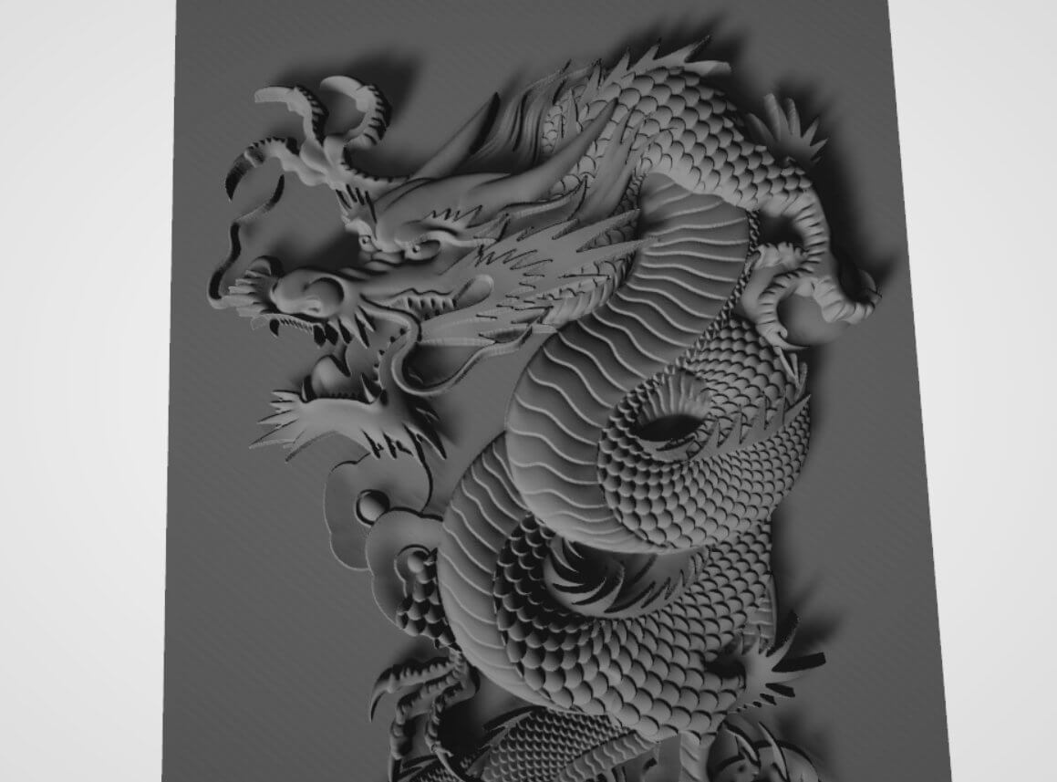 Chinese Dragon Relief - 3D Model by cheriloyet