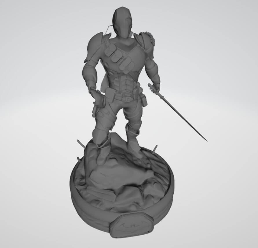 DeathStroke Figurines - 3D Print Model by cheriloyet