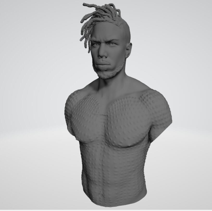 Killmonger Bust - 3D Print Model by cheriloyet