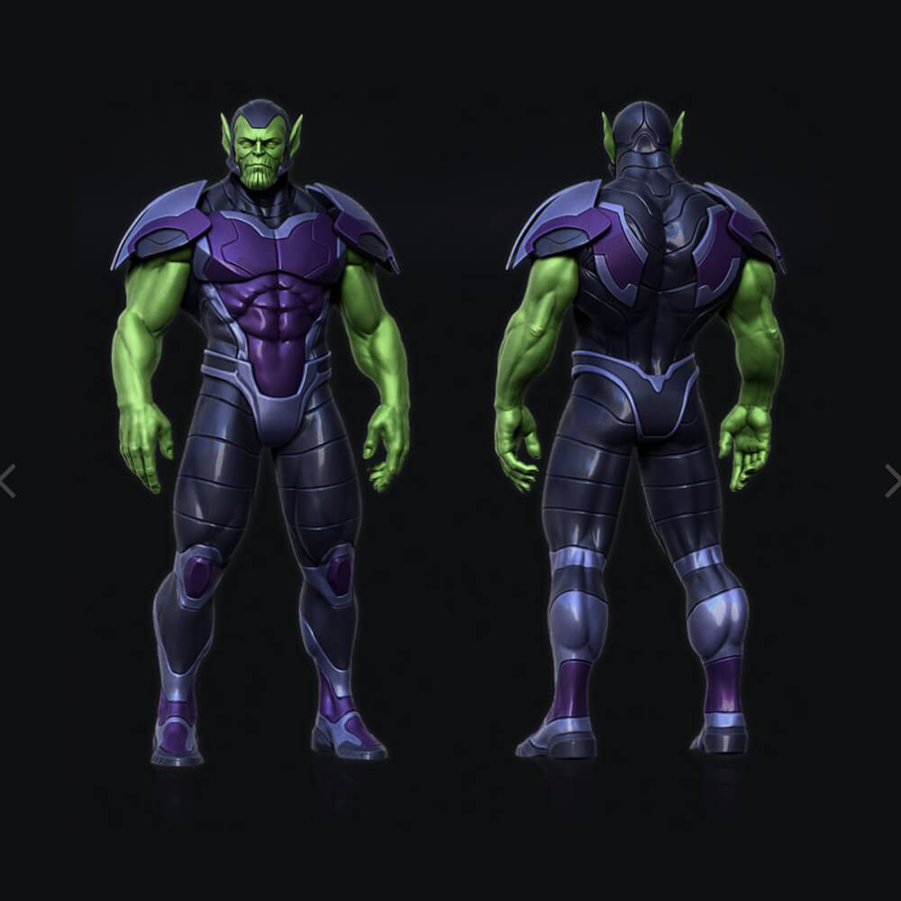Super Skrull Figurines - 3D Model by cheriloyet