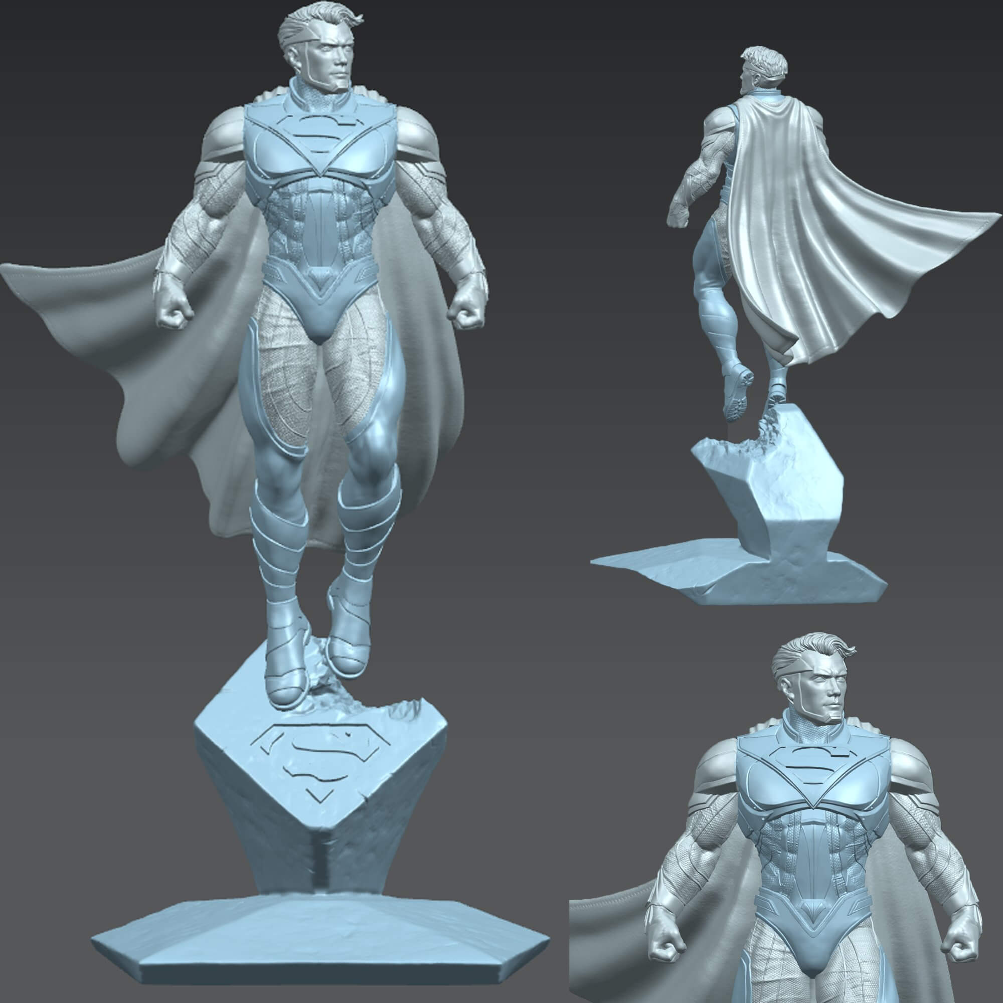 Superman Miniature - 3D Model by cheriloyet