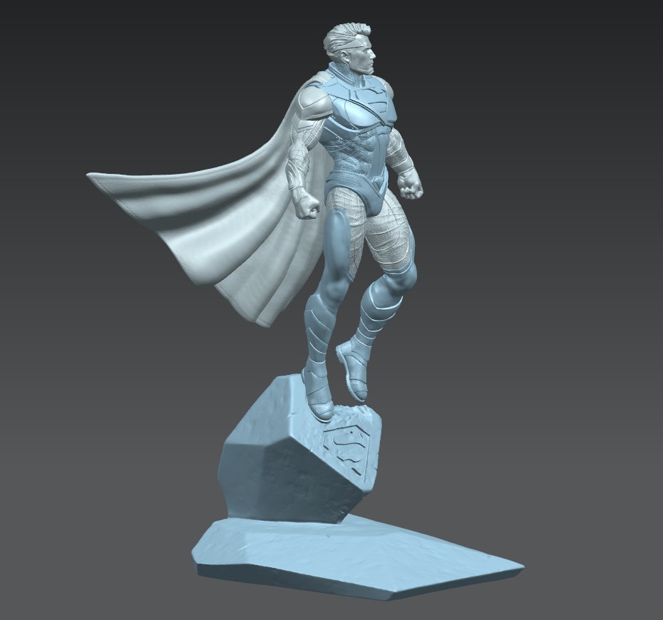 Superman Miniature - 3D Model by cheriloyet