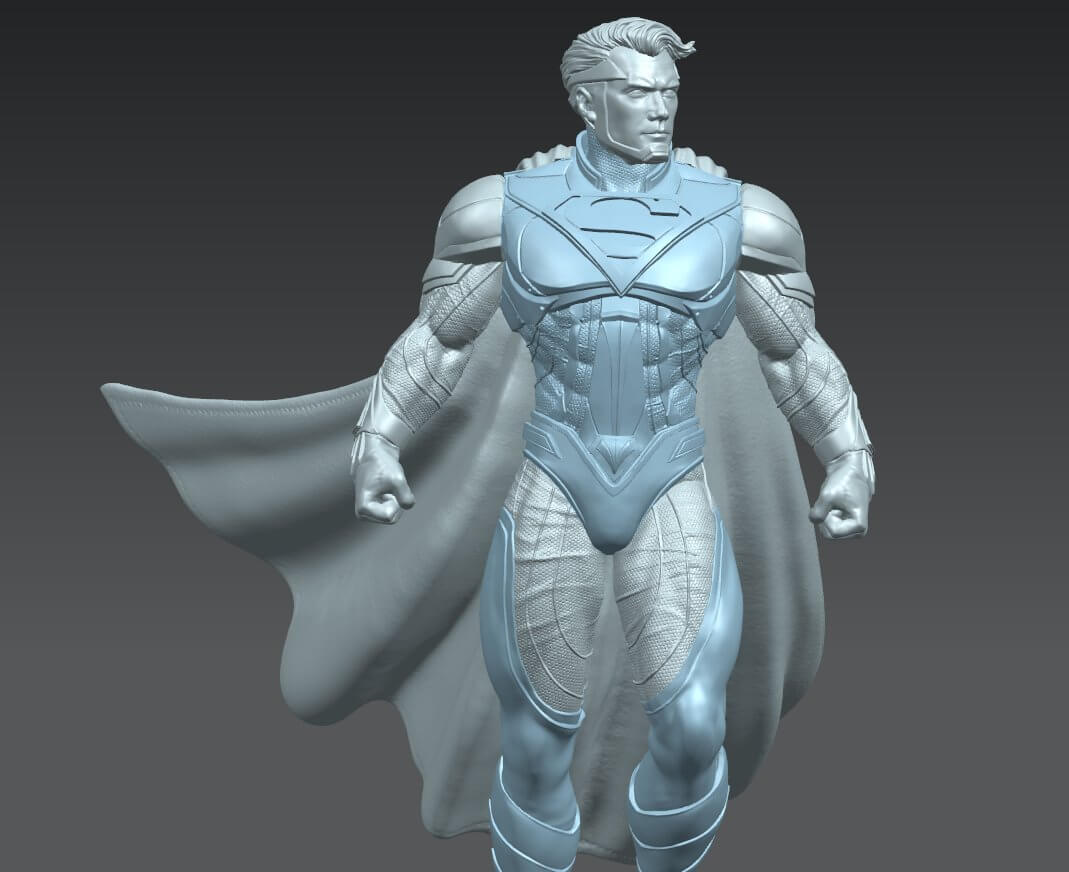 Superman Miniature - 3D Model by cheriloyet
